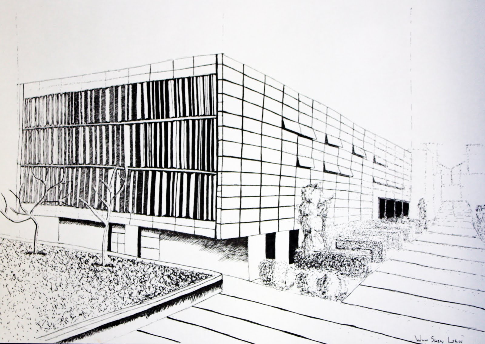wun shin liew: 2nd workshop - architectural drawing - 1 point