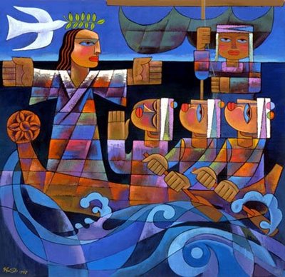 Saturday Art: He Qi's Peace Be Still