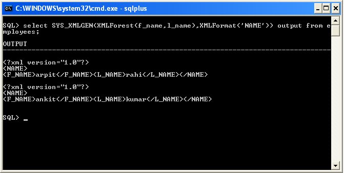 Learning SOA: Generating Native XML using XML SQL Utility(XSU)