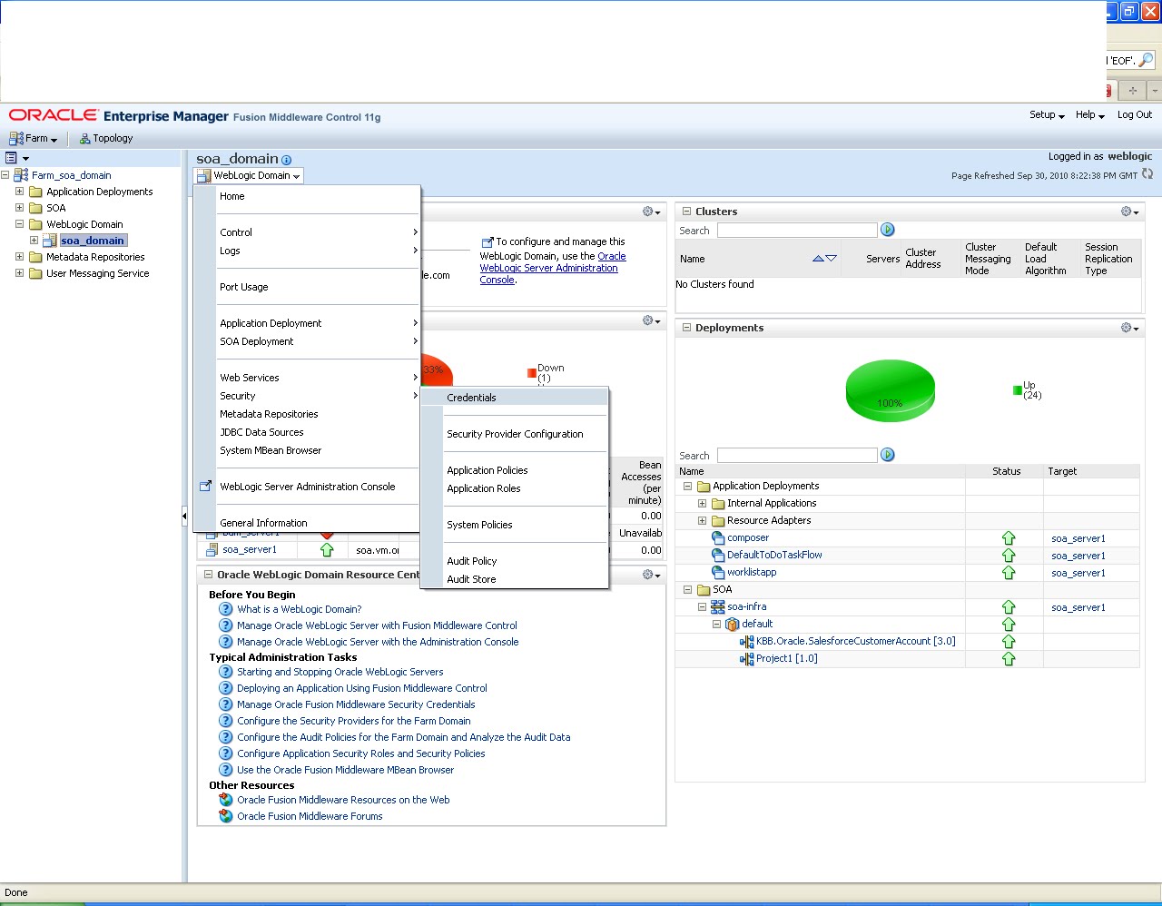 Learning Soa Create Keystore From Em Conosle In Soa Suite 11g