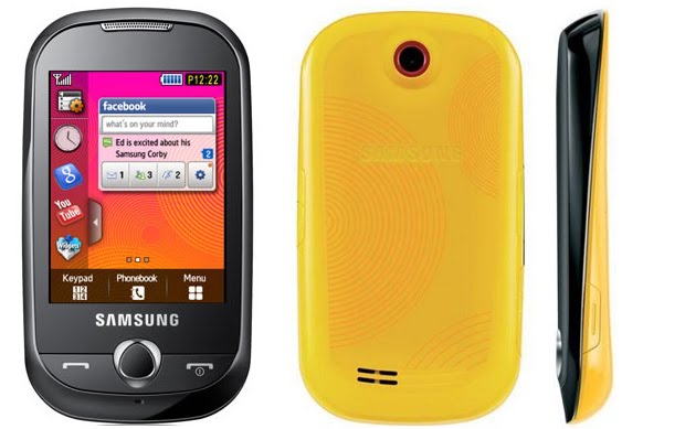 Modelos de Celular e SmartPhone: Samsung Corby S3650