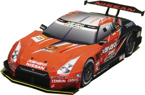 THE SYSTER DESIGNS: 2008 Xanavi nismo GT-R (R35) Papercraft