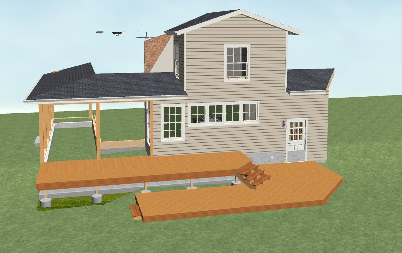 Chief Architect Training: Showing New Addition Framing On Existing Home