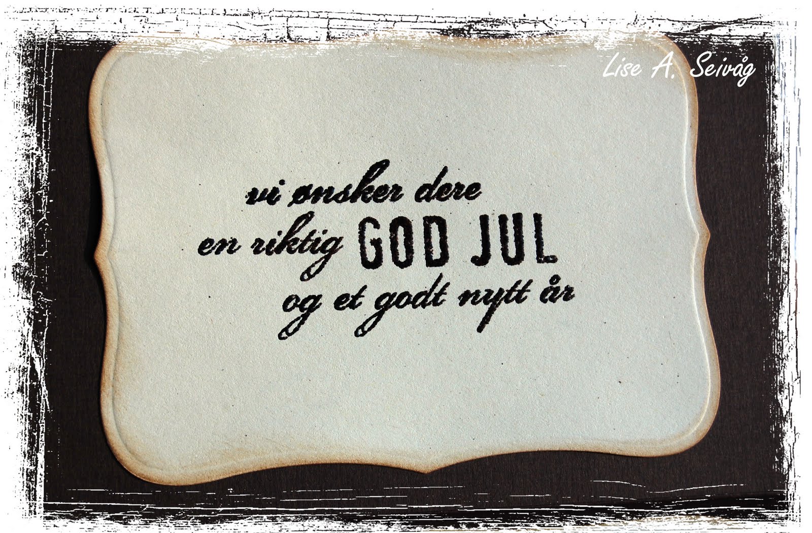 Papirdesign-blogg: Julekort og julestempel