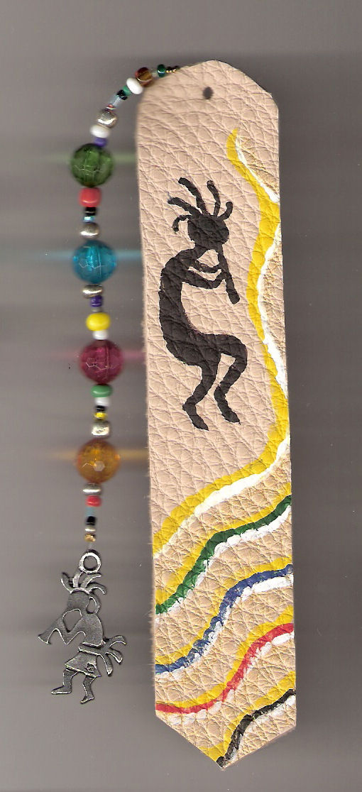 colorado whimsey: Leather/beaded bookmarks