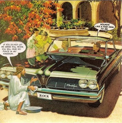 What Would Jesus Glue?: Jesus Washes Peter's Car