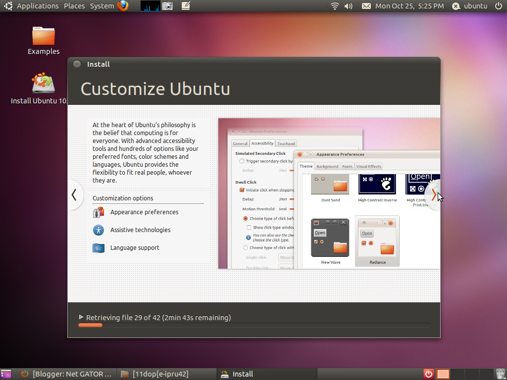 Ubuntu 10.10 installation guide and gallery - Net Gator