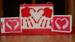 Baby Activity - Valentine Handprint Keepsakes - The Activity Mom