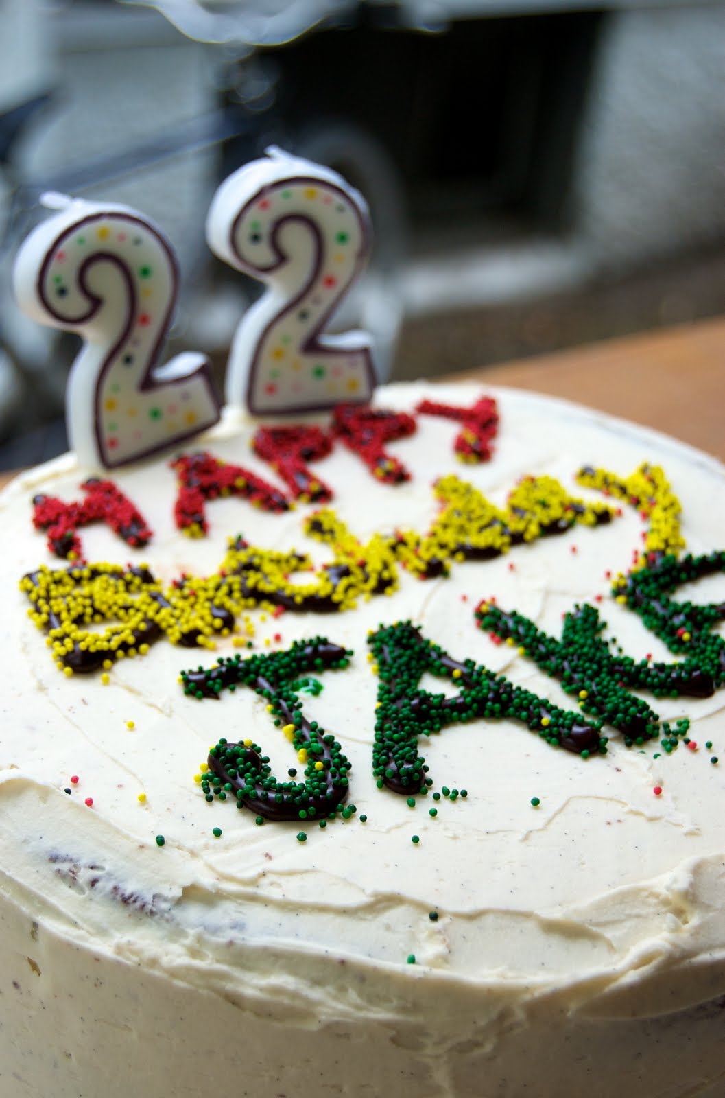 The Ginger Cook: Jake's 22nd Birthday Cake - Chocolate Cake with ...