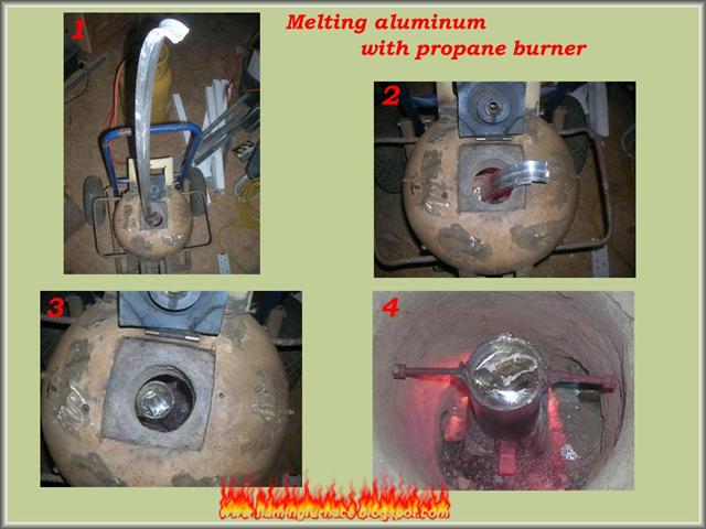 Foundry gas burner ~ Metal casting projects