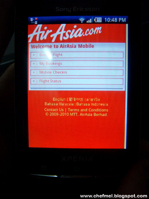 Food , Glorious Food: AirAsia Mobile Check-In