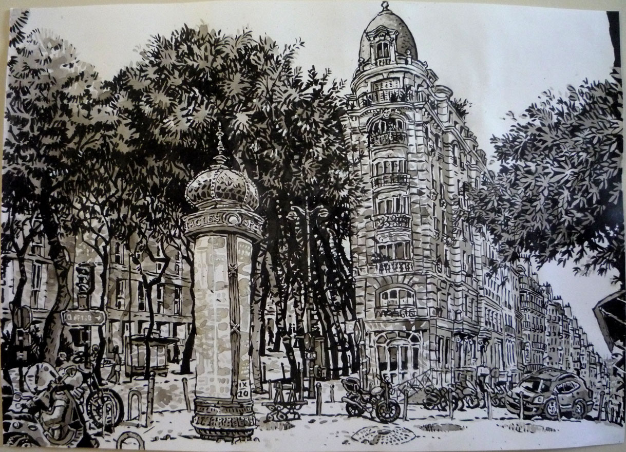 Simon Gane: Montmartre drawing