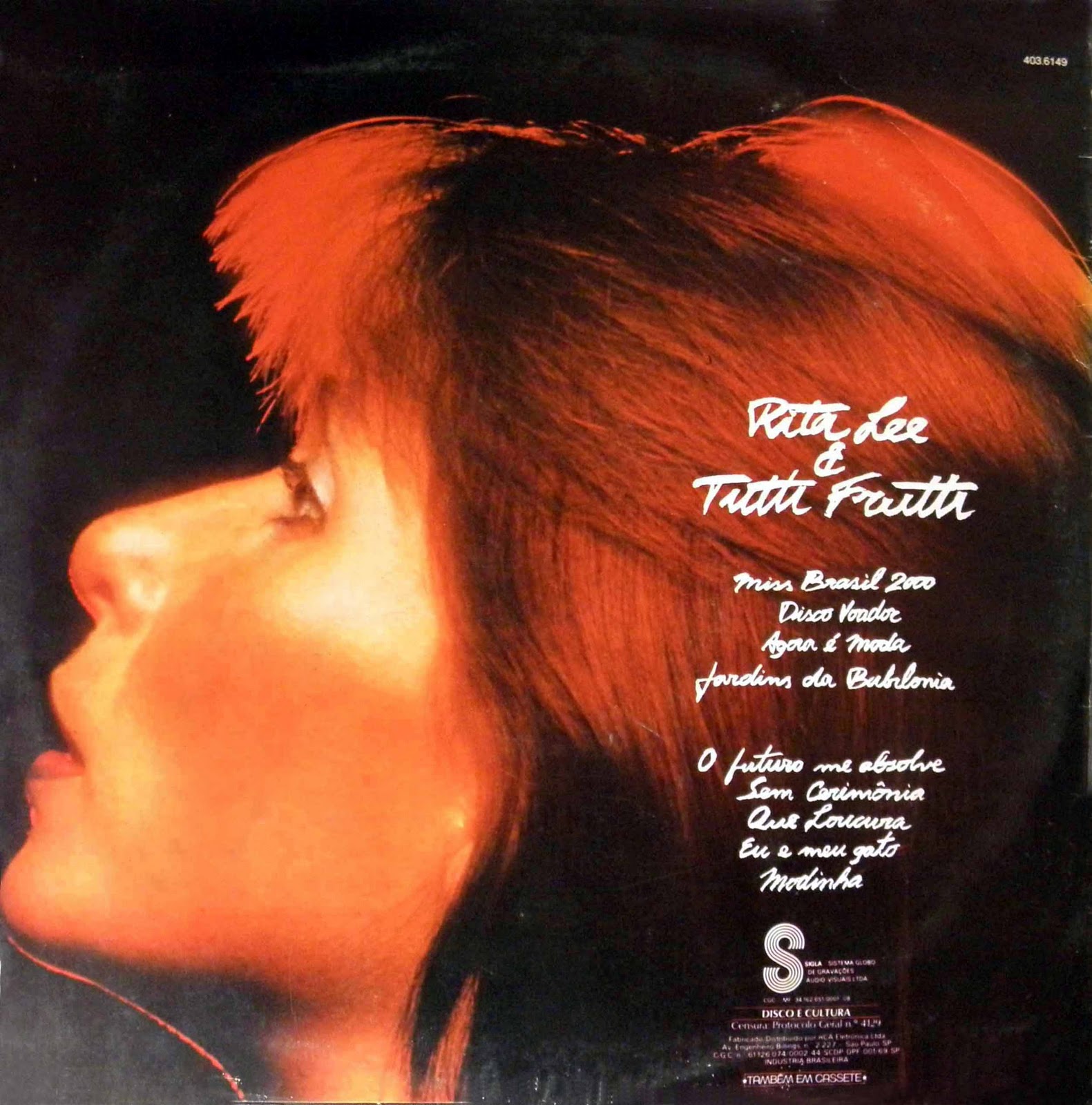 Rita Lee e Tutti-Frutti: DISCO BABILÔNIA - RITA LEE & TUTTI-FRUTTI 1978