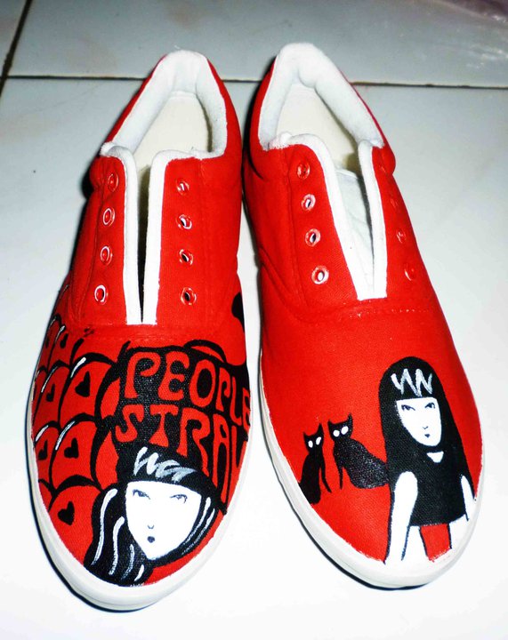 sepatu lukis handmade buatan artshop