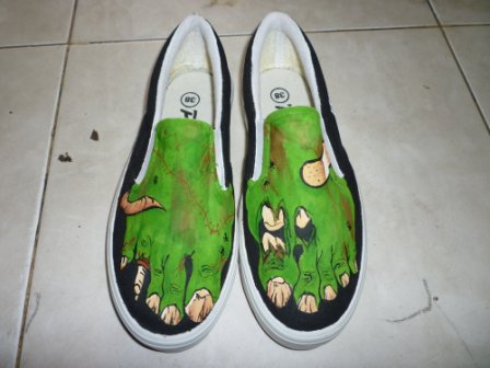 sepatu lukis handmade buatan artshop