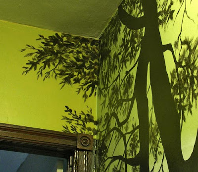 MsSurreal - the art in my head . . .: Painting a Tree Silhouette Mural