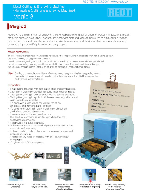 Desktop CNC Engraver - MAGIC: Name Plate Cutting Machine MAGIC-3