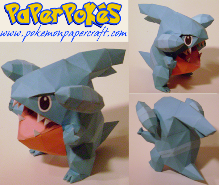 PaperPokés - Pokémon Papercraft: GIBLE