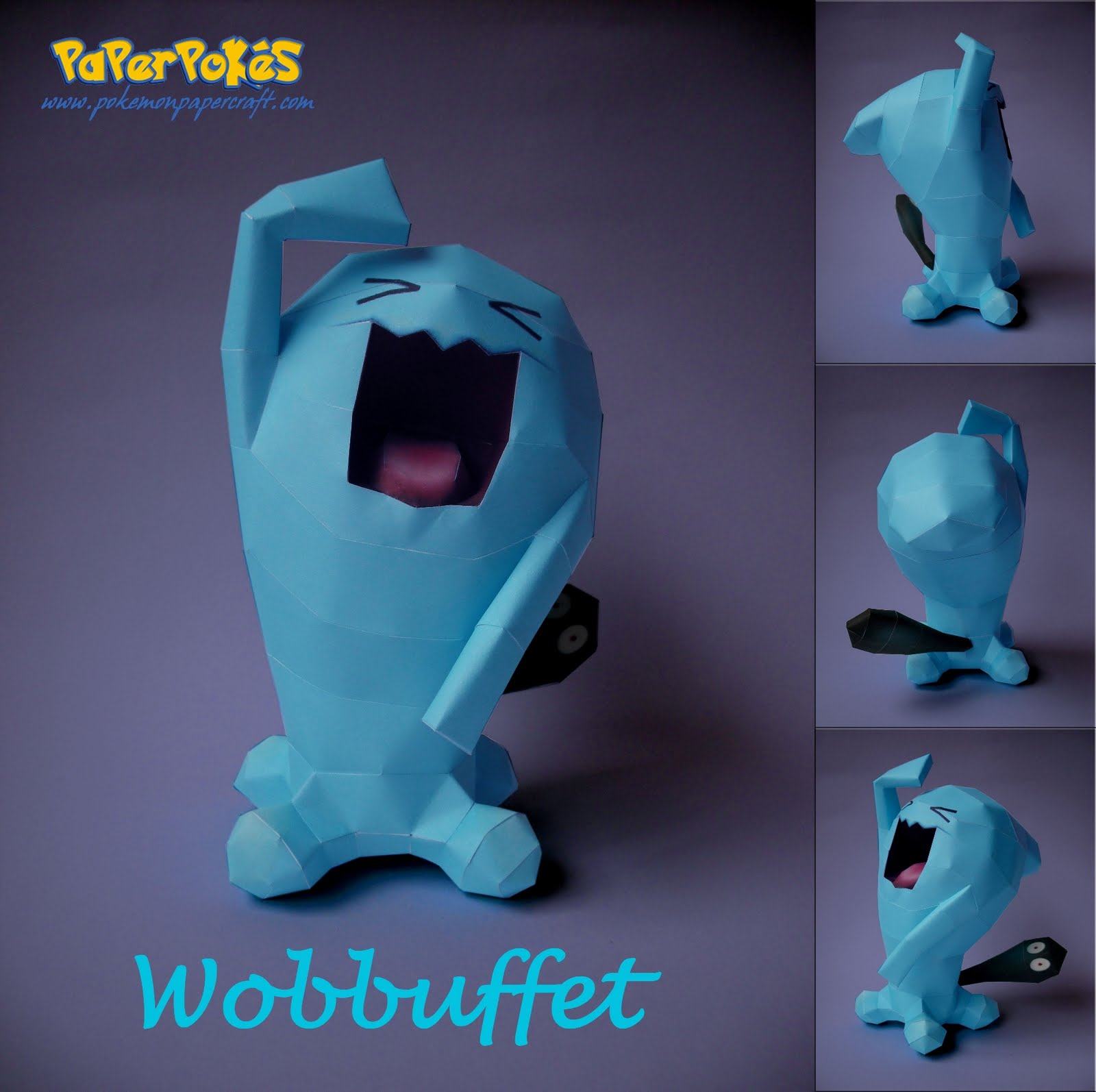 PaperPokés - Pokémon Papercraft: WOBBUFFET