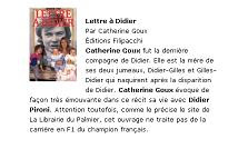 Au bistro !: Lettre à Didier, par Catherine Goux