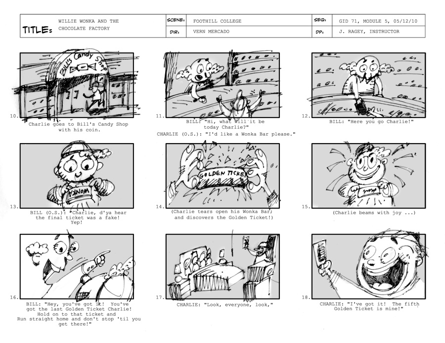 My Storyboard Blog Page