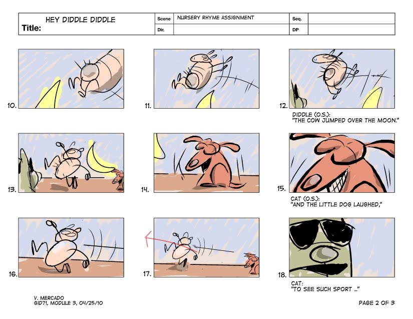 My Storyboard Blog Page: Module 3: Nursery Rhyme Storyboard