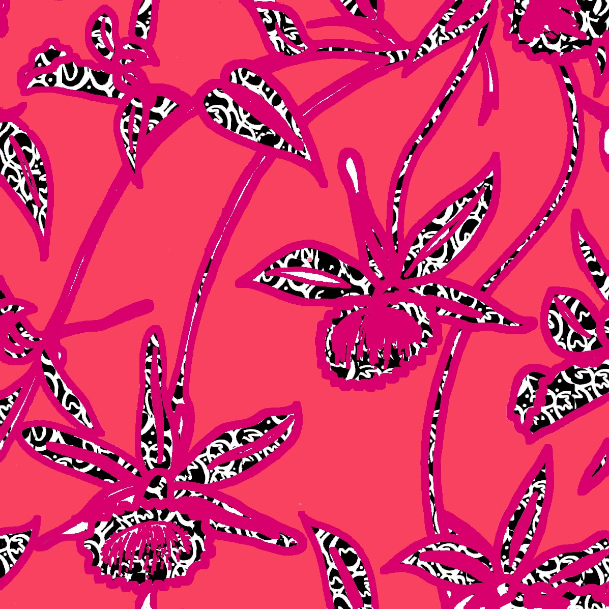 Print Design: Abstract Floral