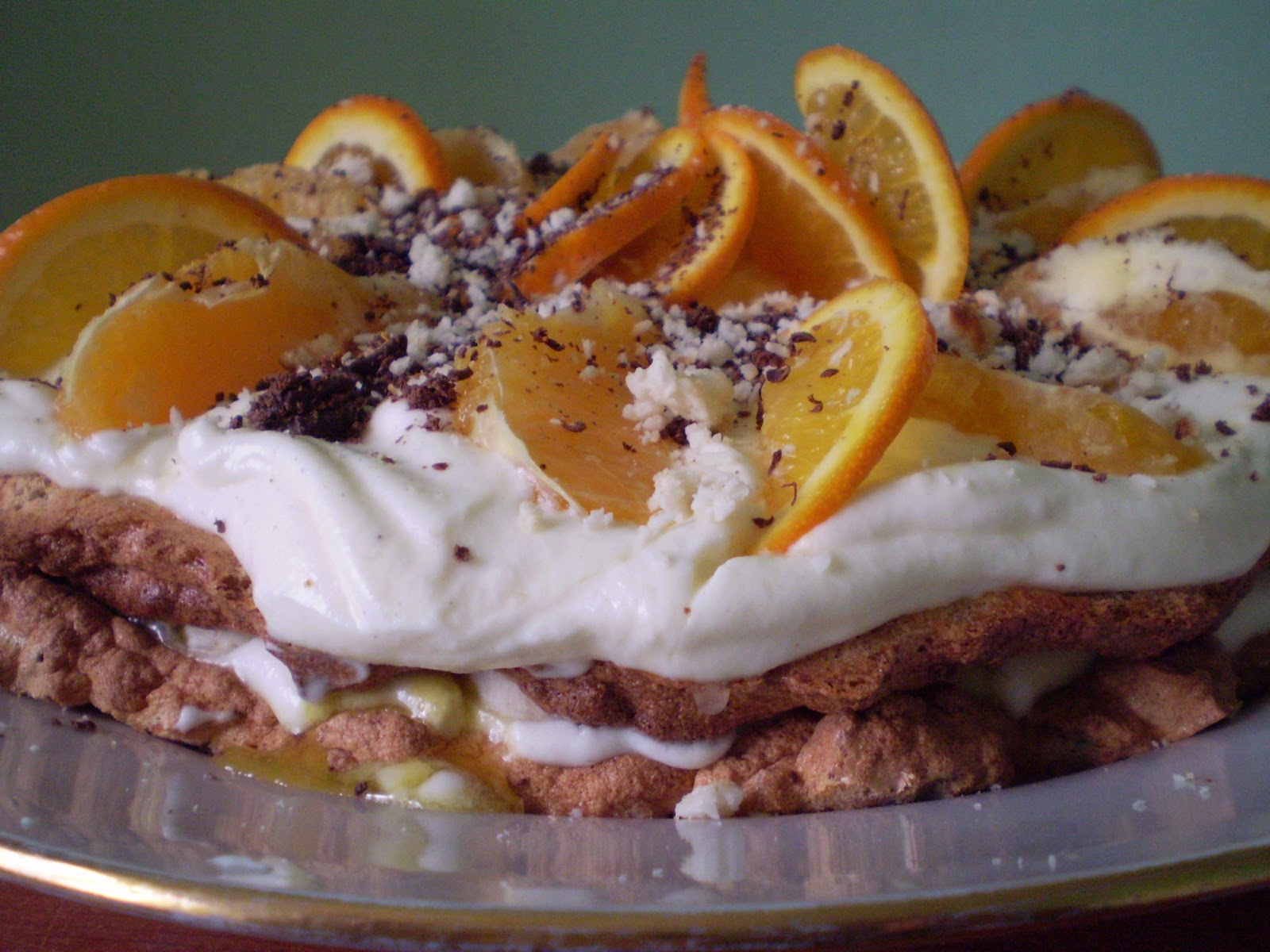 My Delicious Secrets: Orange-meringue cake