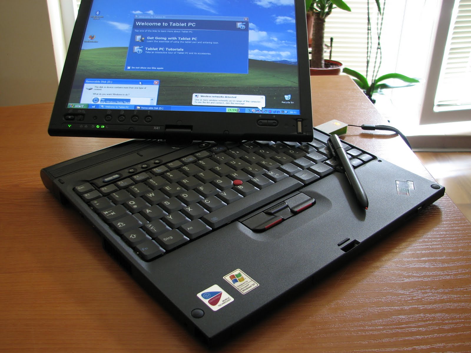Ibm Thinkpad X41 Tablet традиция и невероятна Affs матрица Retro Pc