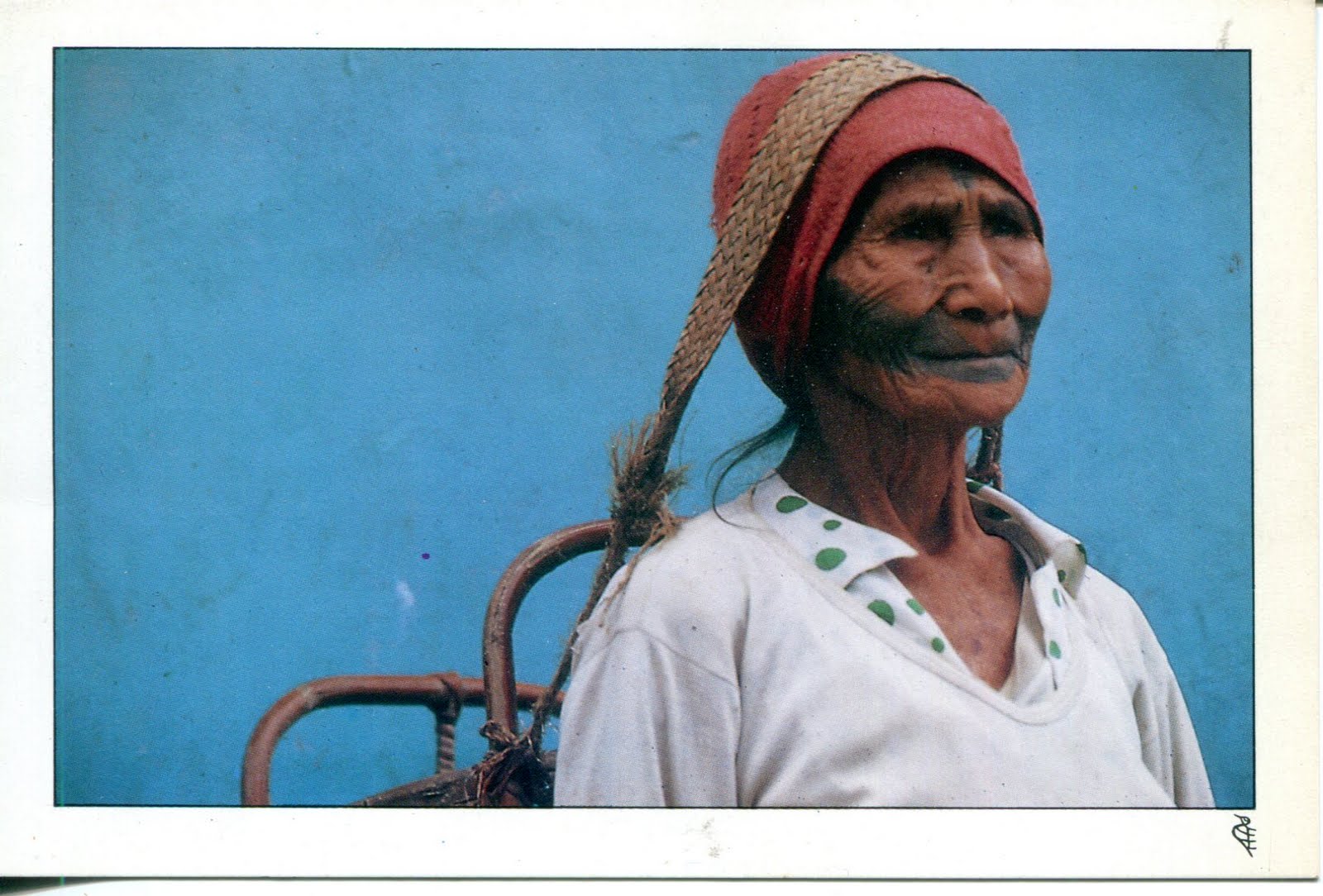 collect ROC: Taiwan postcards: Atayal woman in Hualien