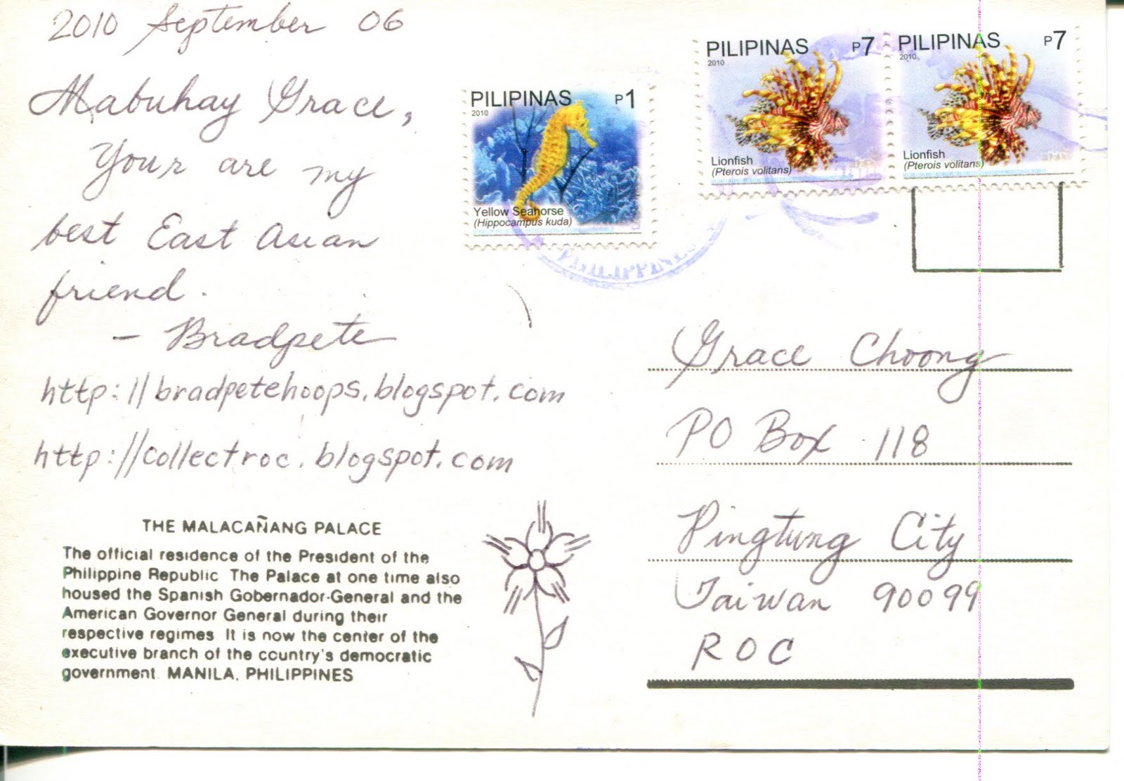 collect ROC: Philippines Postcard: The Malacanang Palace