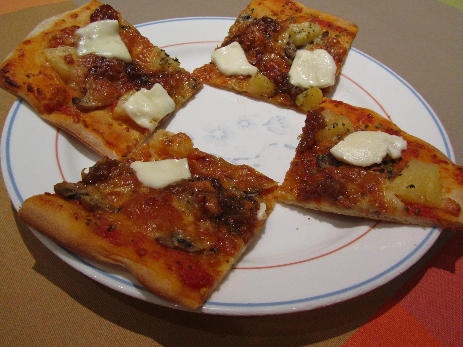 Les receptes del Miquel: Pizza crujiente con cebolla caramelizada ...
