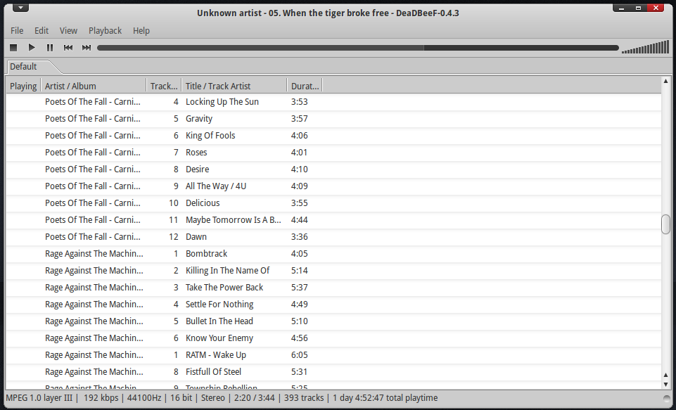 DeadBeef - Simple, Lightweight Music Player for Ubuntu Maverick, Lucid