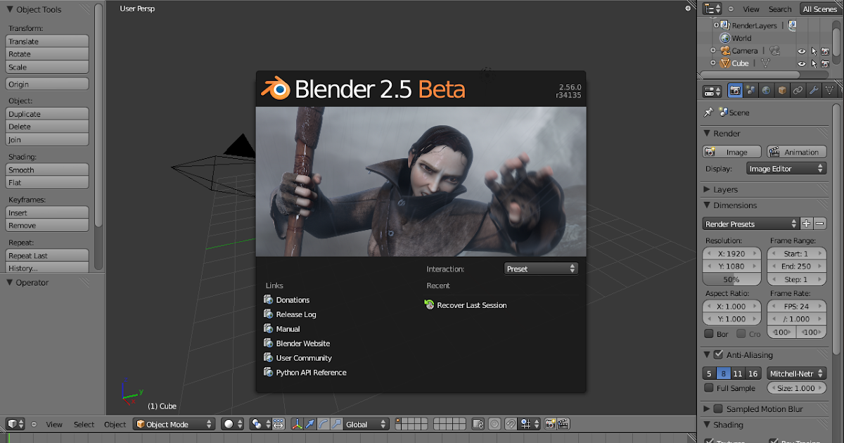 Blender 2.56 Beta Released[Ubuntu PPA]