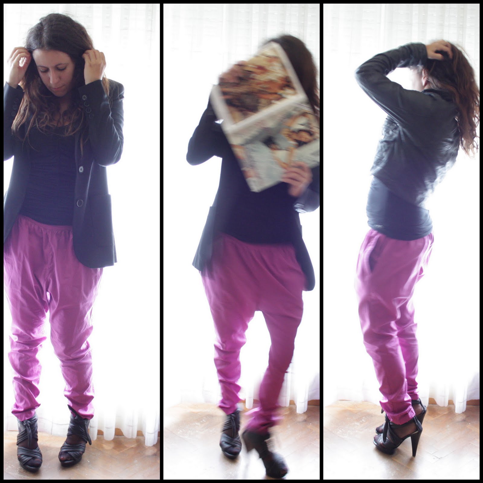 el Vlog de jadelait: Color block: fuchsia+black