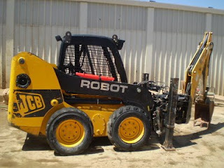 MINI INCARCATOARE FRONTALE cu brat excavare miniincarcator JCB ROBOT ...