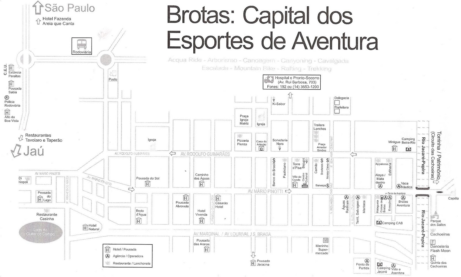 Trilhas e Aventuras: COMO CHEGAR A BROTAS-SP