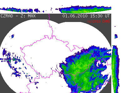 OrgoNet: Meteorologický radar přitahuje oblačnost nad Moravu?
