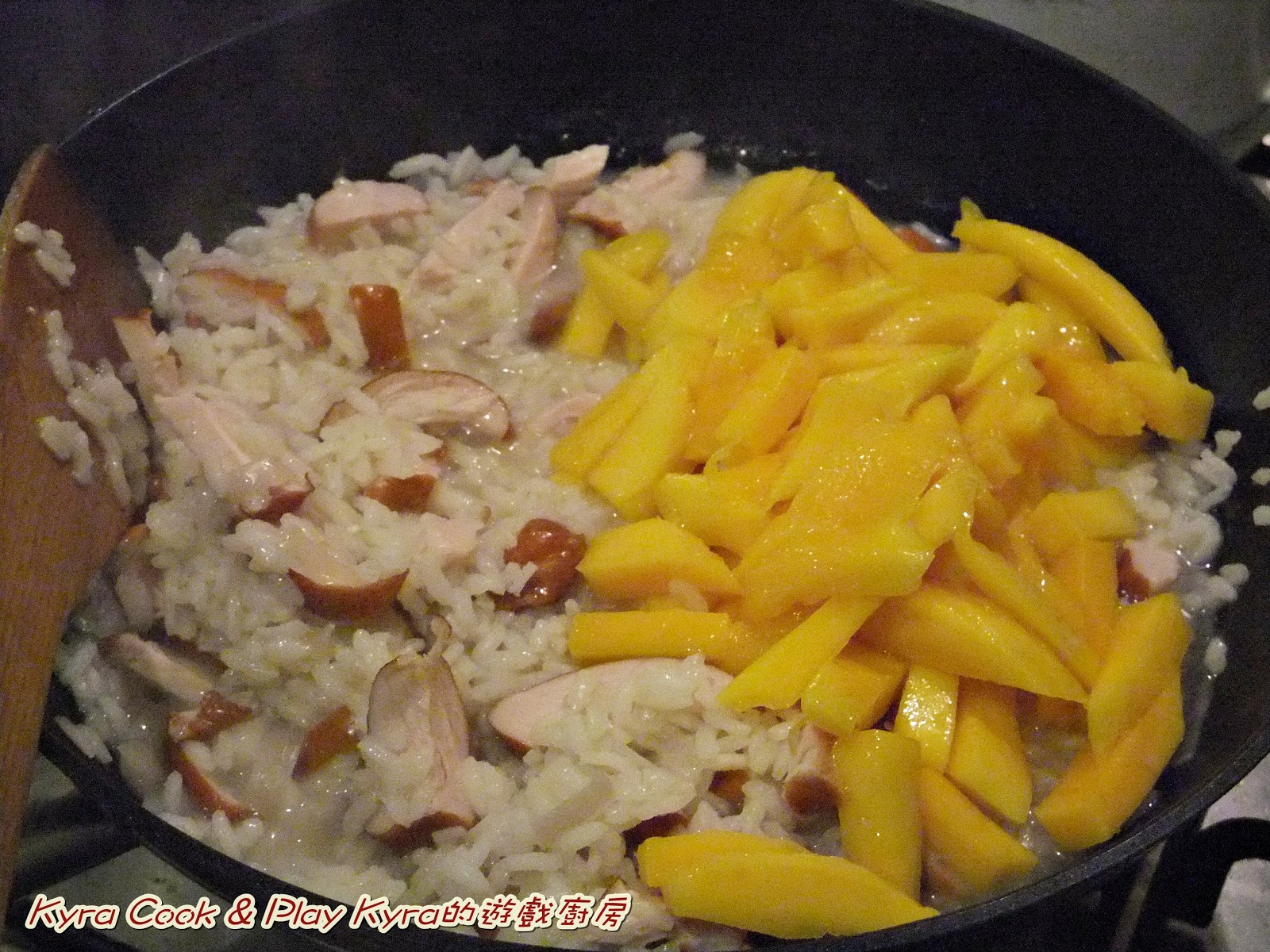 Kyra Cook & Play: Mango Smoked Chicken Risotto, 芒果燻雞燉飯