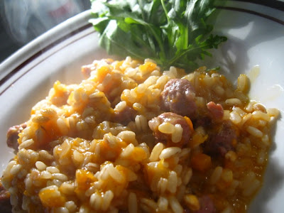 A Tavola con Mammazan: Risotto rustico con salsiccia e zucca