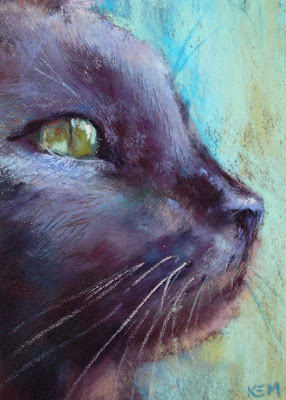Painting My World: Black Cat...Green Eyes