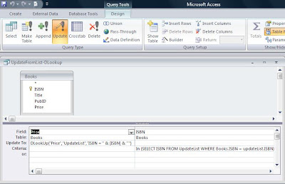 Action Queries: Update Query – Roger's Access Blog