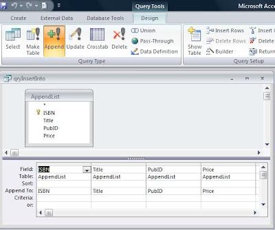 Action Queries: Append Query – Roger's Access Blog