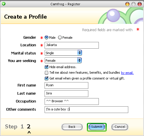 Instalasi Camfrog dan Daftar Camfrog