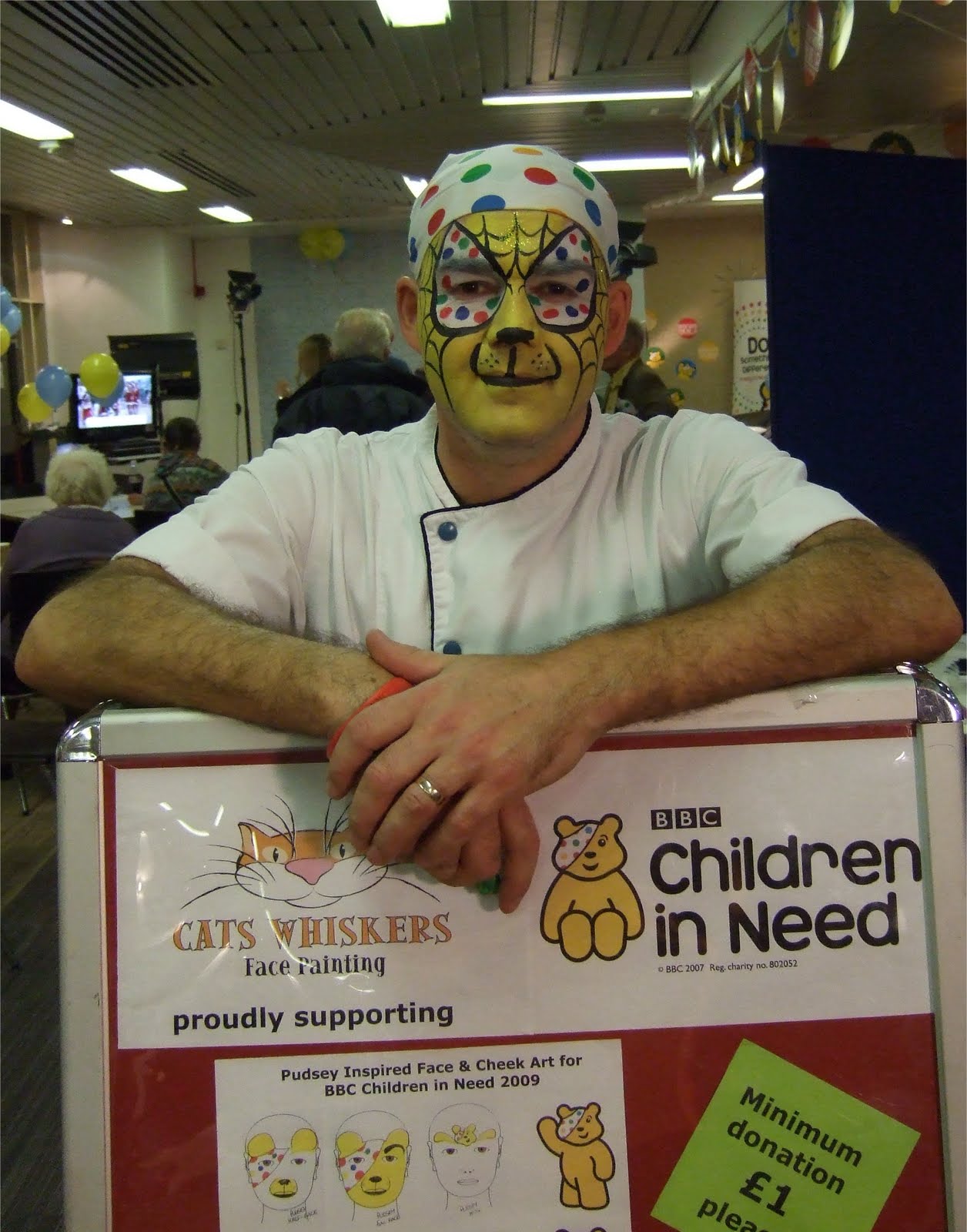 Helen @ Cats Whiskers: Face Painting for Children in Need at BBC ...