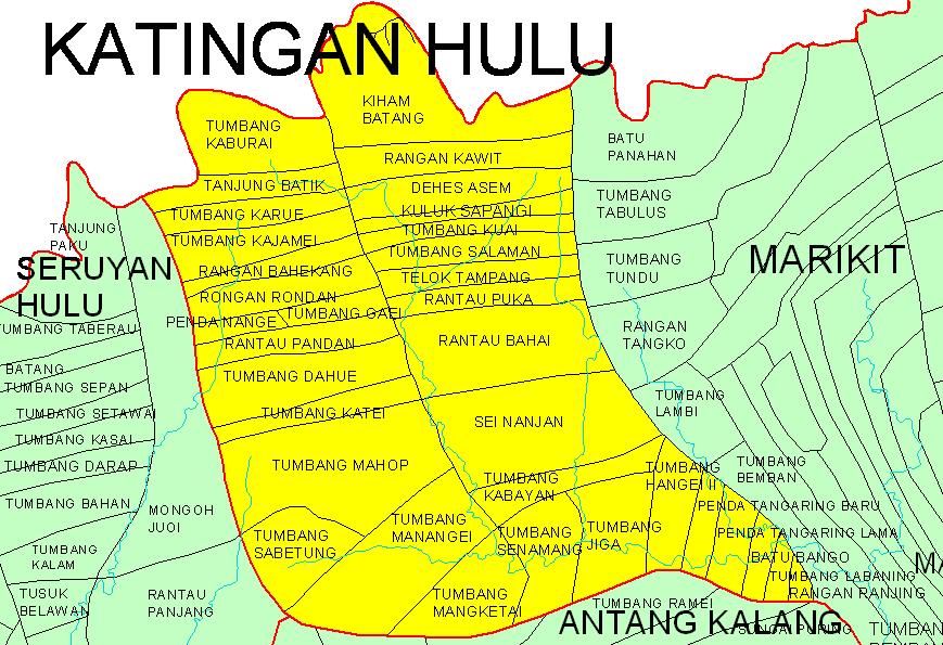 Business Map: Propinsi Kalteng, Kabupaten Katingan