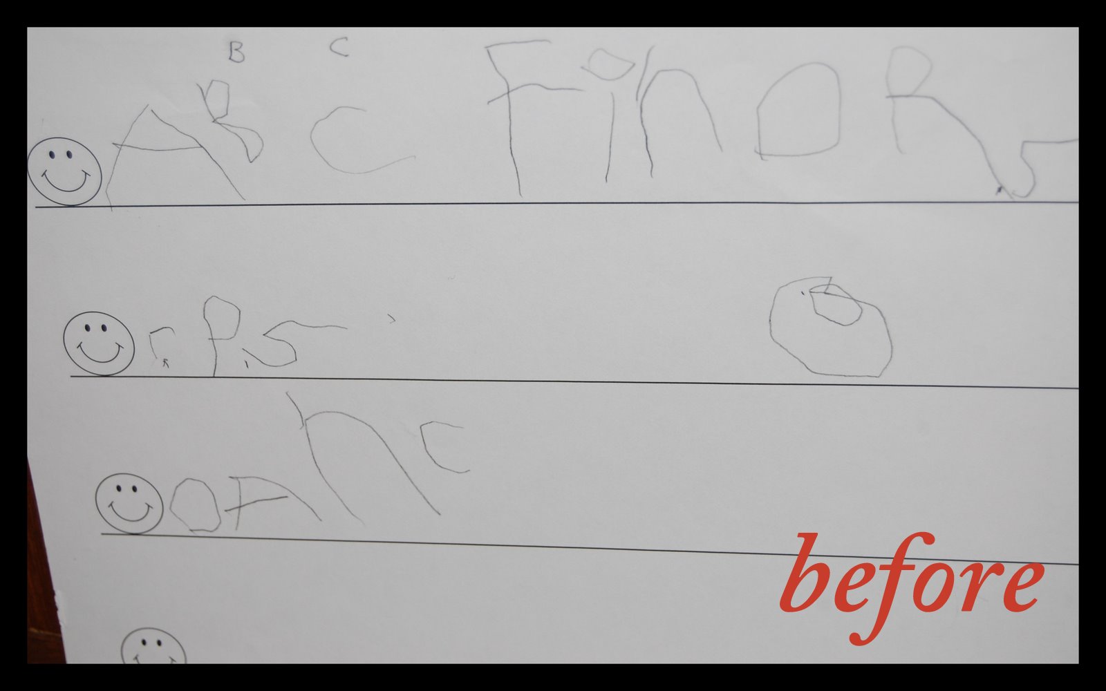 Before and After | Write Now - Handwriting Services