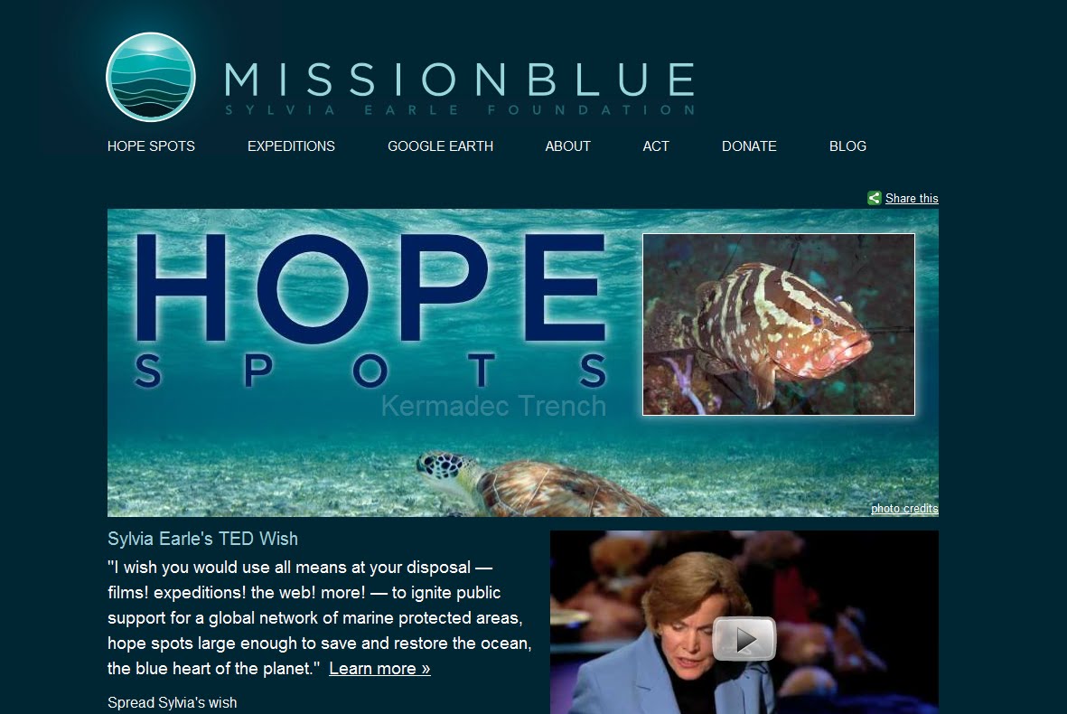TED Teams Up With Sylvia Earle to Launch Mission Blue - Mission Blue