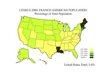 euro americans: Where Franco-Americans live