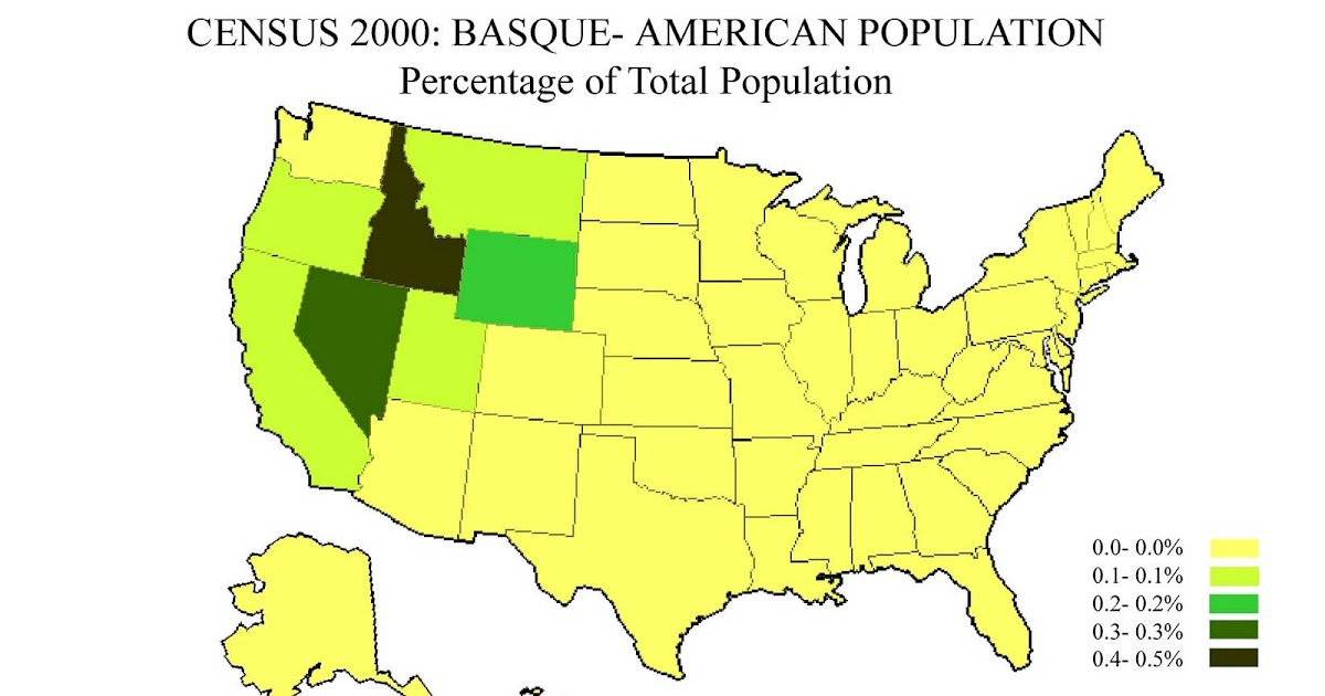 euro americans: Where Basque Americans live